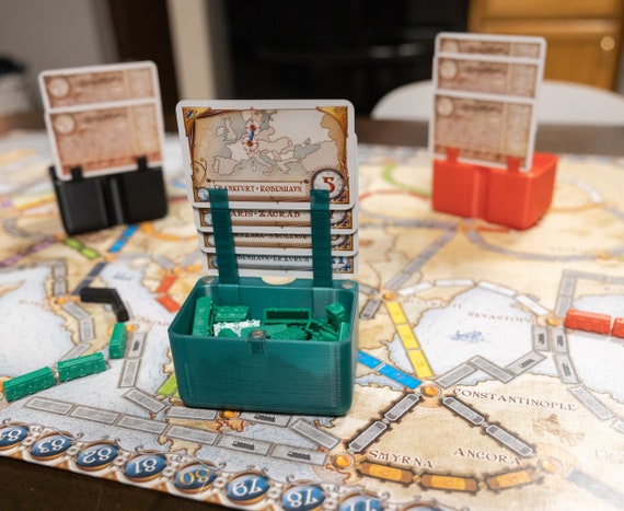 Ticket to Ride Europe Magnetic Card and Train Holder/insert - Etsy