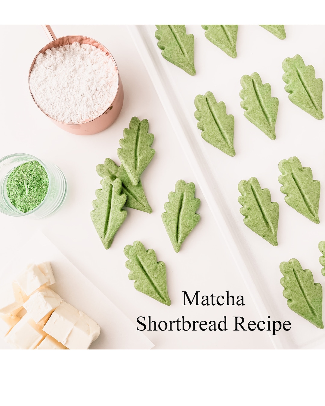 Matcha Shortbread Recipe - Etsy