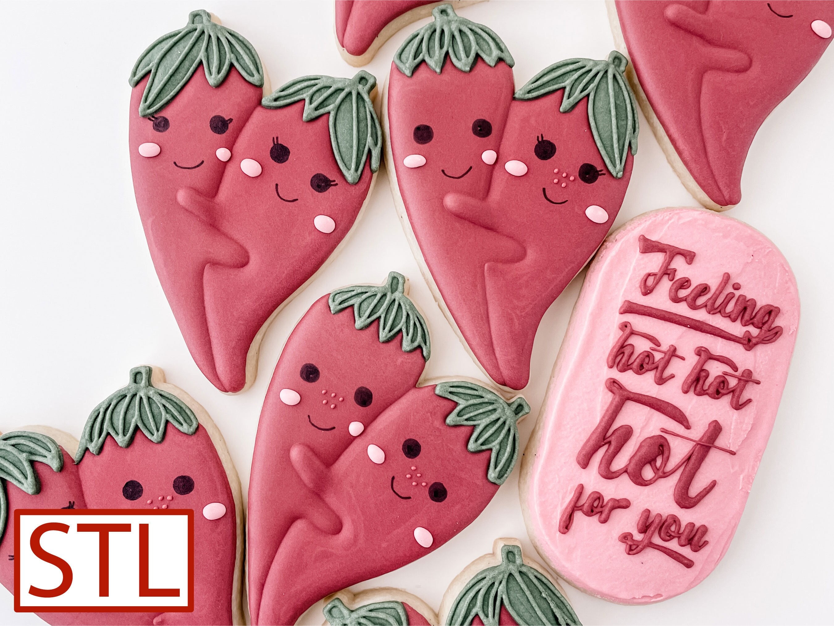 Chili Pepper Hug Cookie Cutter STL File - 4.0" Tall - Etsy