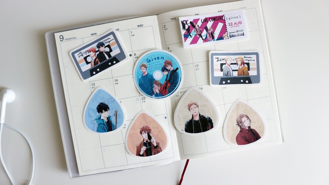 Given Sticker Set 8 Stickers, Paper Matte or Weatherproof Vinyl ...