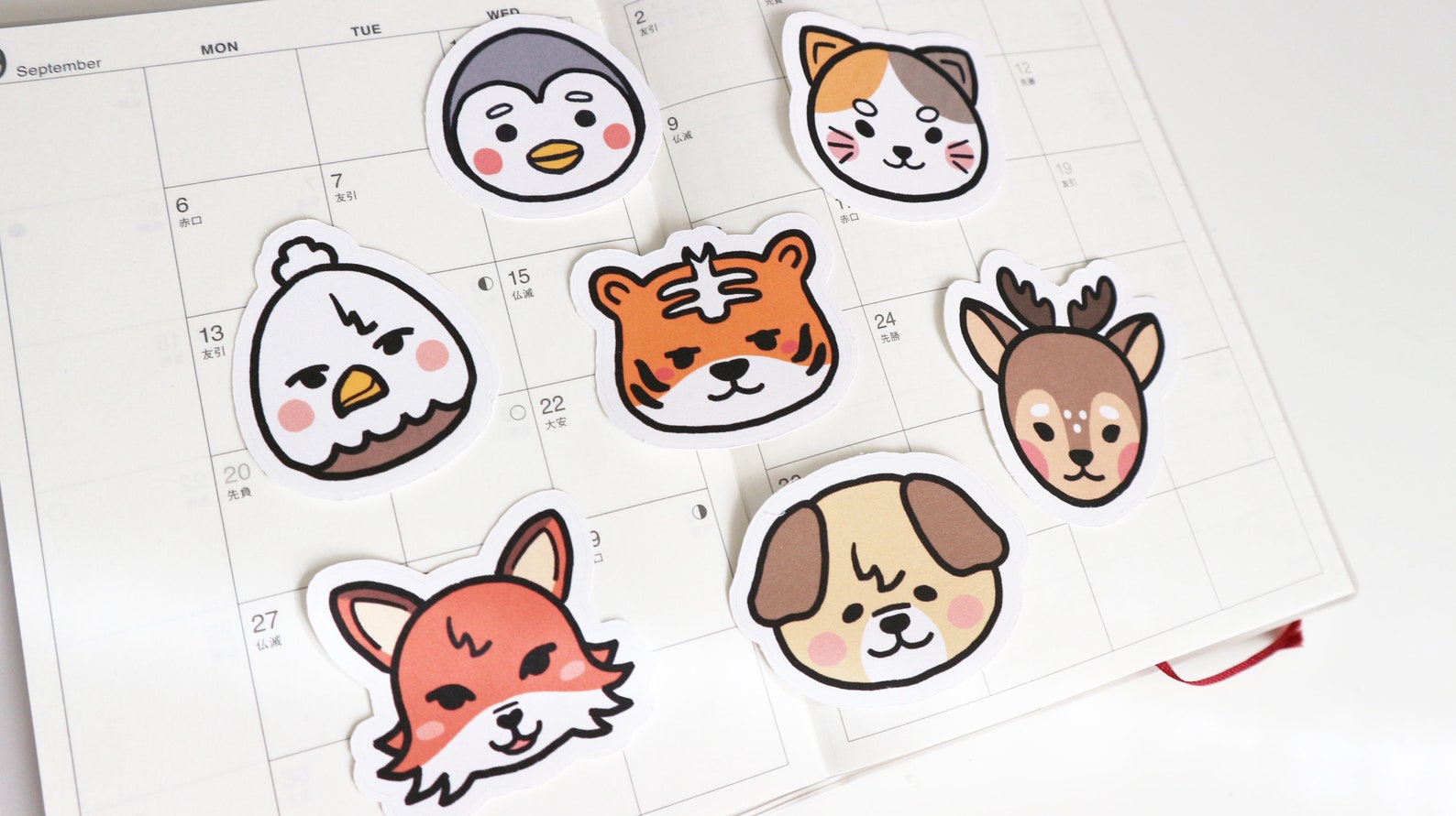 ENHYPEN Animal Emoticon Sticker Set 7 Stickers Kpop | Etsy