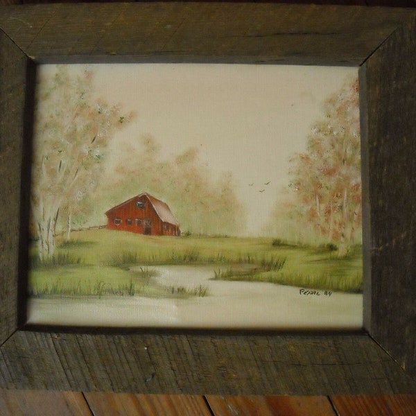 Red Barn Painting - Etsy