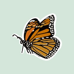Monarch Butterfly Sticker - Etsy
