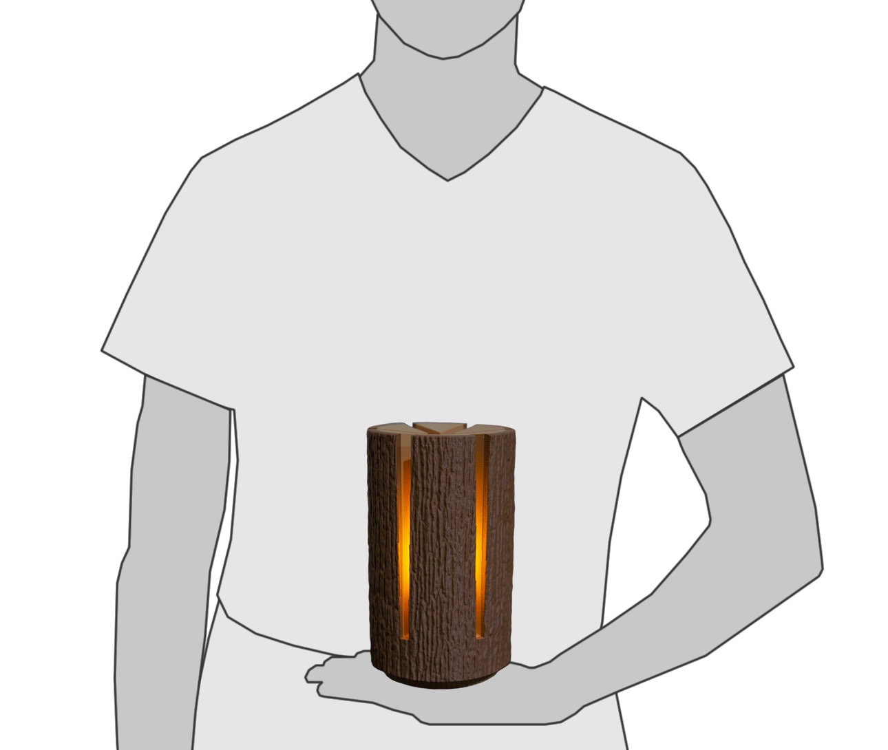Swedish Fire Log Lamp - Etsy