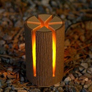 Swedish Fire Log Lamp - Etsy