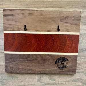 Elegant Key Rack - Handmade With Walnut, Maple, and Padauk- Entryway ...