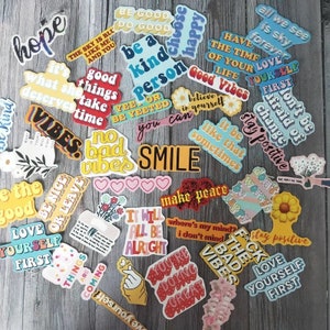 40 Pcs Motivational Stickers Self Love Stickers Mental Health Stickers ...