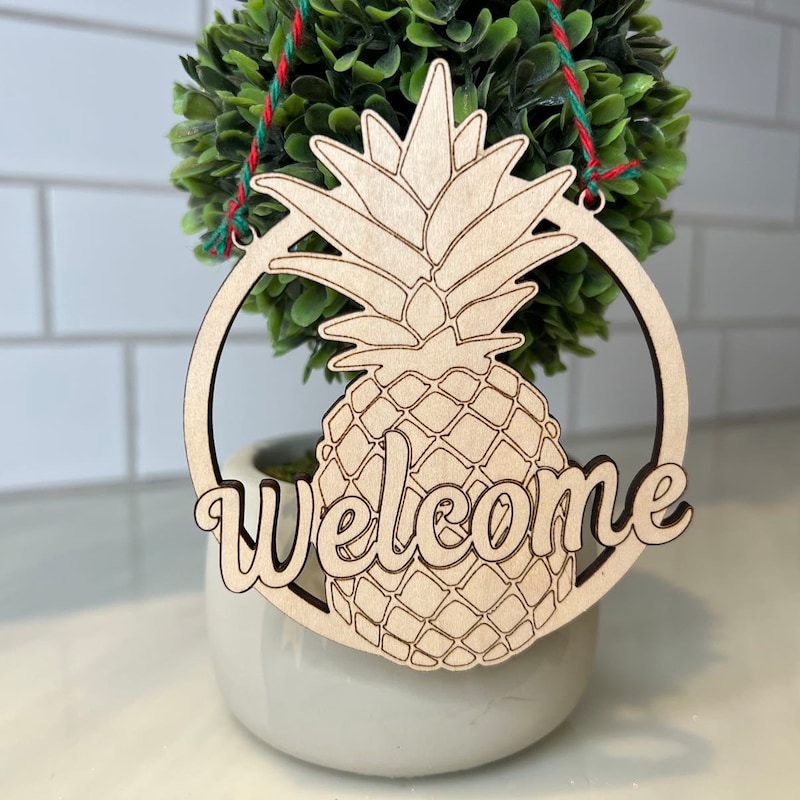 Pineapple Welcome Sign - Etsy