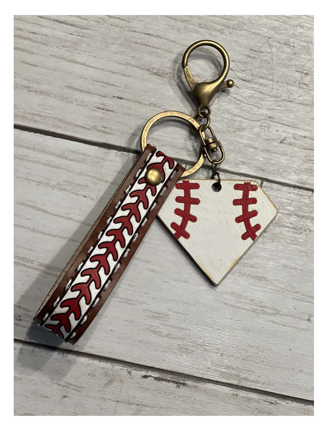 Laser SVG for Baseball or Softball Key Fob, Leather Sports Keychain ...