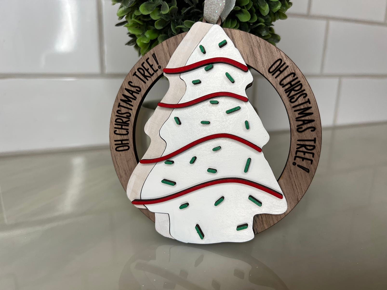 Glowforge Layered Christmas Tree Ornament OH Christmas Tree - Etsy