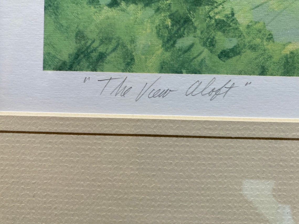 Wonderful William Coombs Limited Edition Lithograph - the View Aloft ...