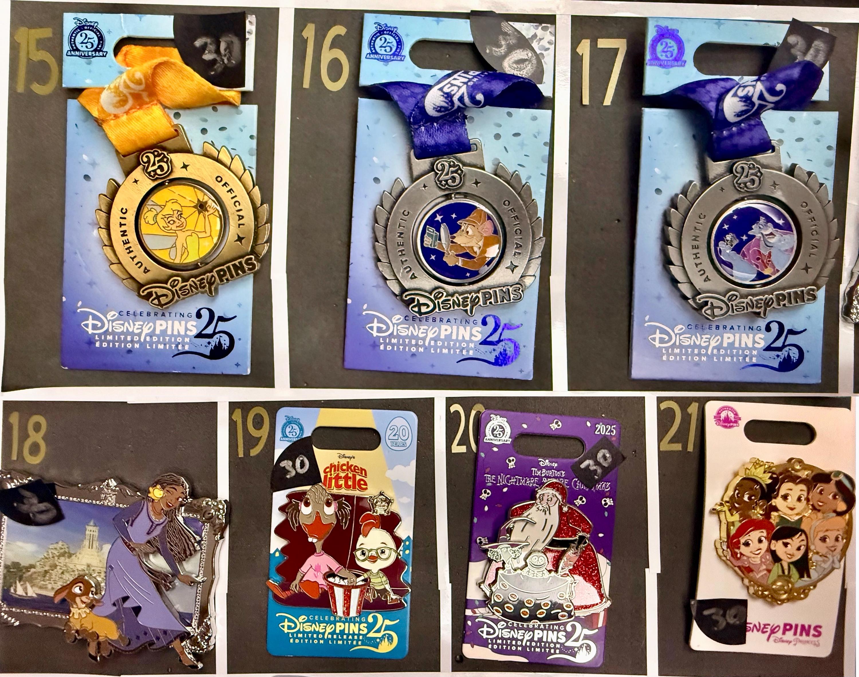 Carded Authentic Disney Pins! Pick a Pin! WDW. 25 Year, Passholder, 50 ...