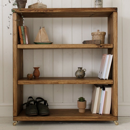 Rustic Storage Unit Made From Solid Wood Rustic Bench - Etsy