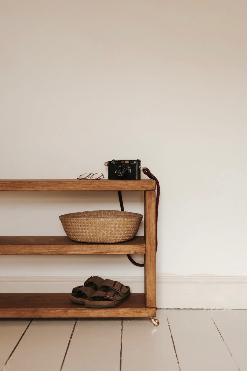 Rustic Storage Unit Made From Solid Wood Rustic Bench - Etsy