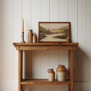 Vintage Style Console Table Made From Solid Wood | Rustic Console Table ...