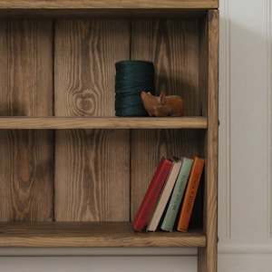 Vintage Style Bookcase Made From Solid Wood | Rustic Bookcase | Wooden ...