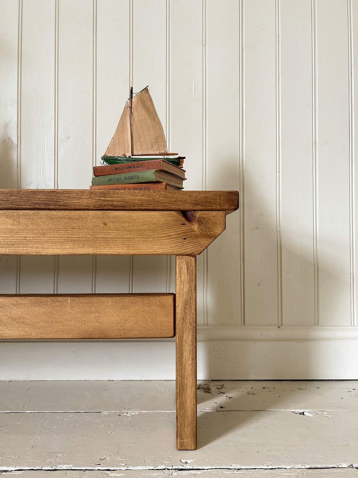 Vintage Style Bench Made From Solid Wood Rustic Bench | Etsy