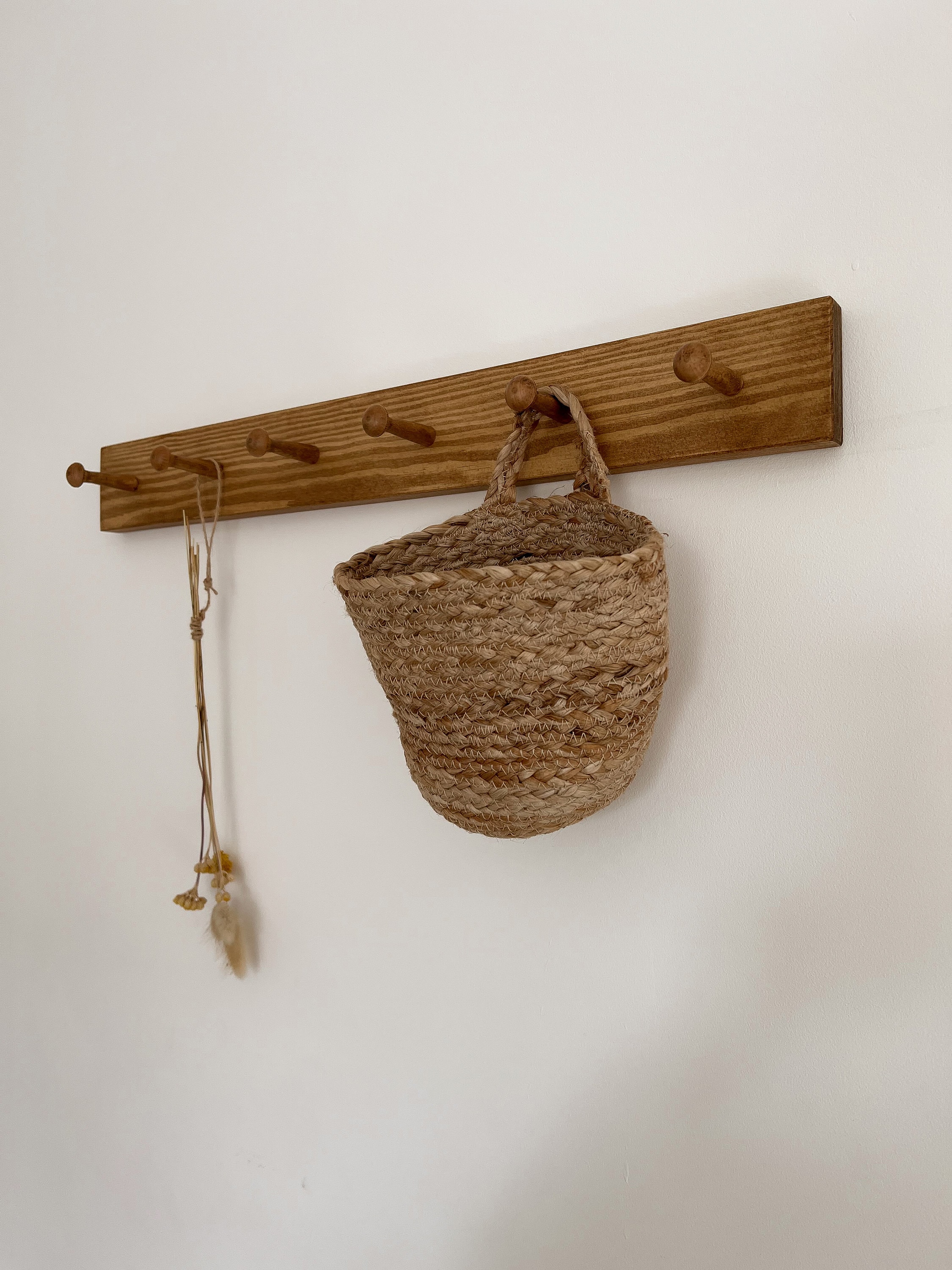 Shaker Peg Rail Made From Solid Wood Peg Rail Peg Hooks - Etsy