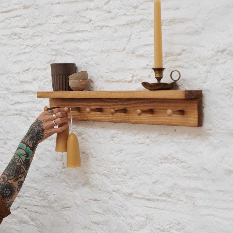 Shelf/hook Rack for Kids - Etsy UK