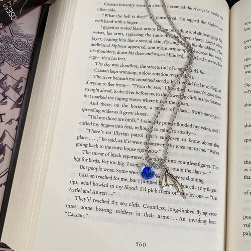 Cassian Inspired Siphon Necklace ACOTAR Night Court - Etsy