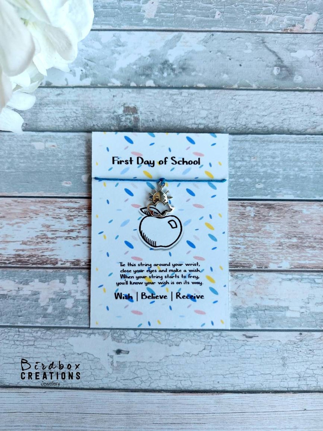 Wish Bracelet Back to School String Charm Frendship - Etsy