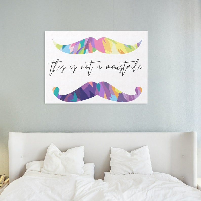 Moustache Art Print, Moustache WPAP Poster, Moustache Illustration ...