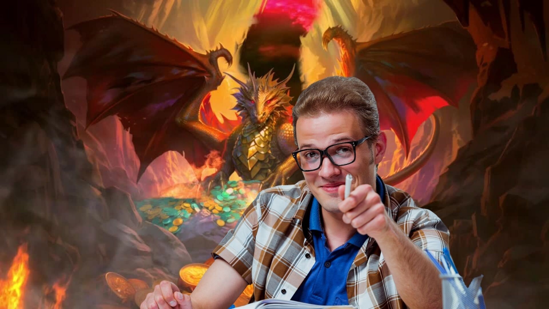 Dragons Lair Animated Zoom Background, Online Meeting Backdrop, Teams ...