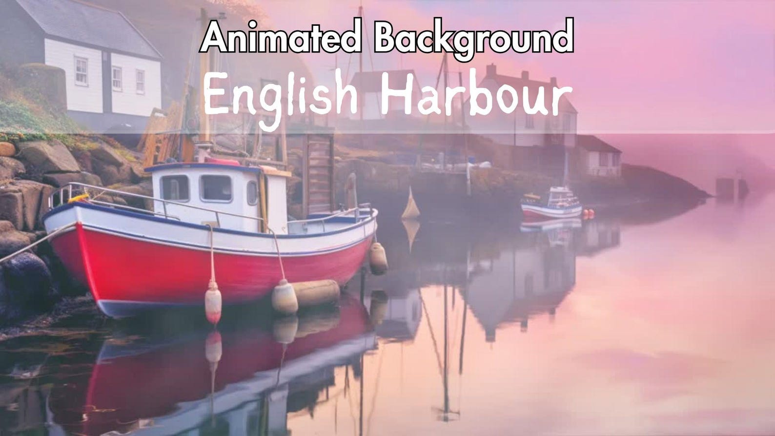 Animated English Harbour Zoom Background: Calming Virtual Meeting ...