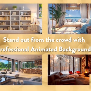 Professional Zoom Background, English Tea Rooms Scene, Teams, Skype ...