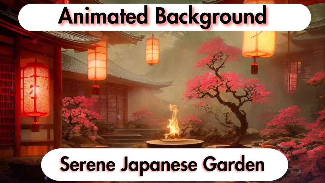 Vtuber Background, Twitch Stream Backdrop, Zoom Animated Screen, Serene ...