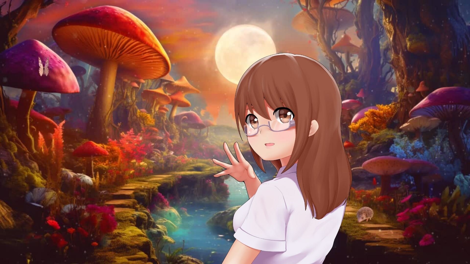 Magical Garden Animated Zoom Background, Online Meeting Backdrop, Teams ...