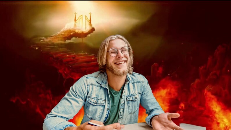 Animated Zoom Background, Hell Backdrop. Online Meeting, Teams, Skype ...