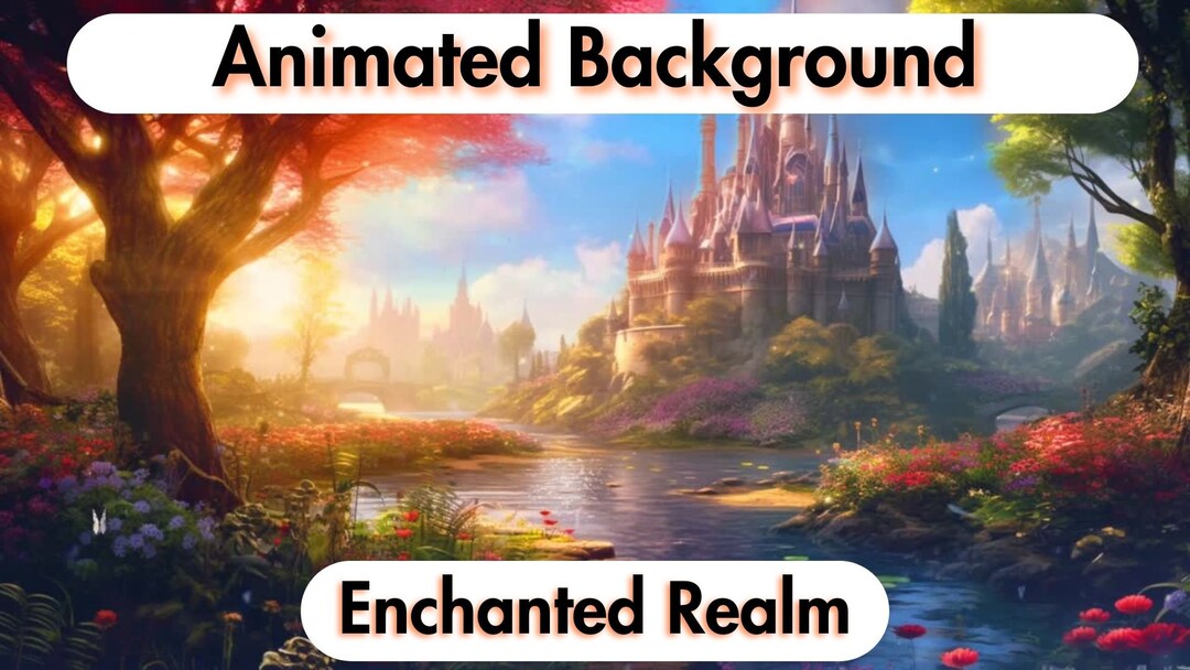 Enchanting Animated Background for Twitch, Vtuber, Zoom Animated Screen ...