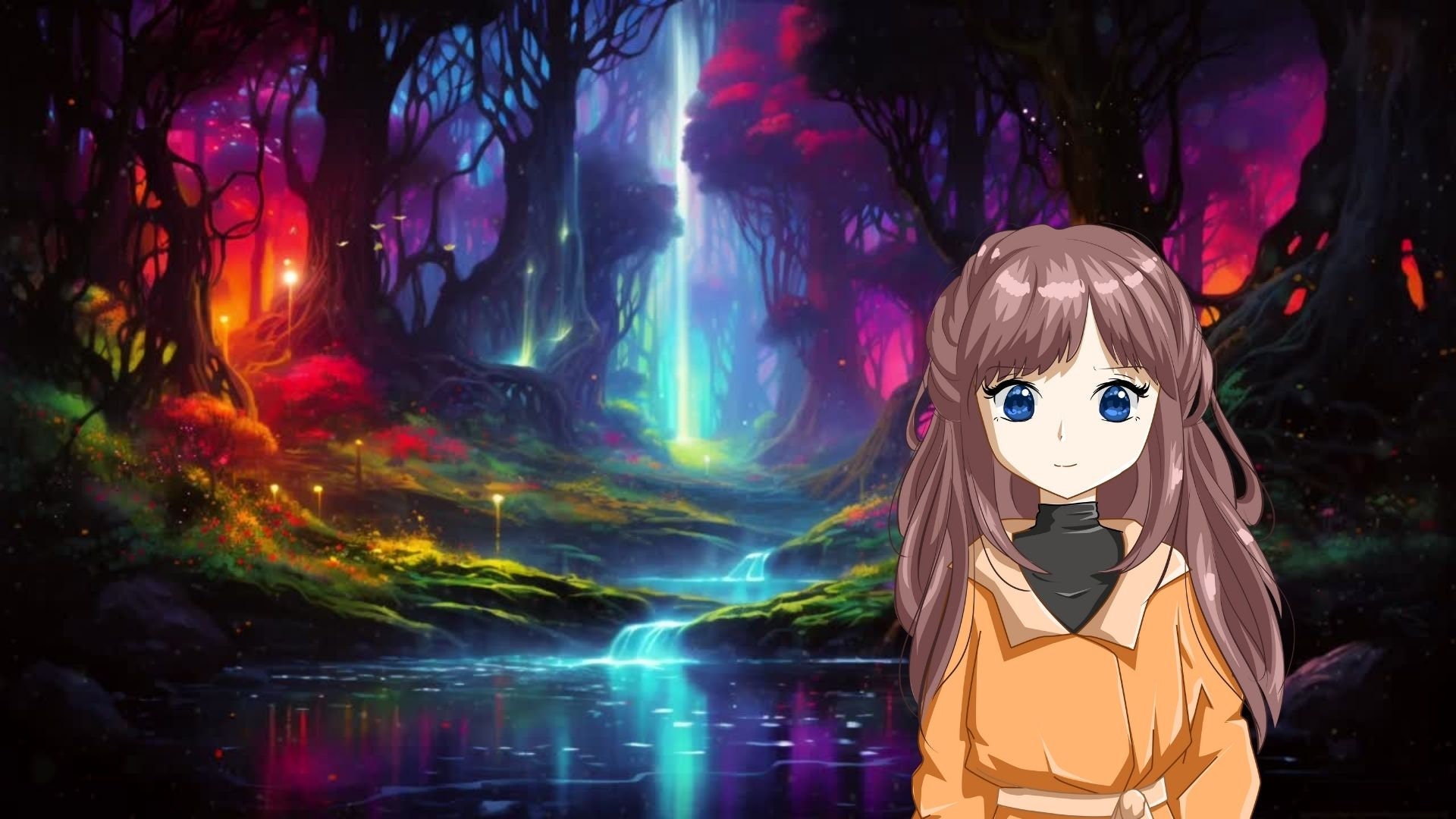 Magical Forest Animated Background, Vtuber, Twitch Stream Backdrop ...