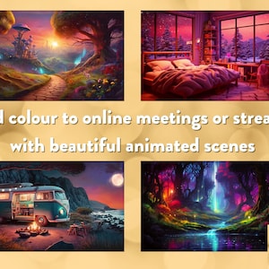 Animated Zoom Background, Hell Backdrop. Online Meeting, Teams, Skype ...