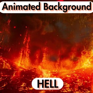HELL Animated Background for Student, Vtuber, Zoom, Teams, Skype ...