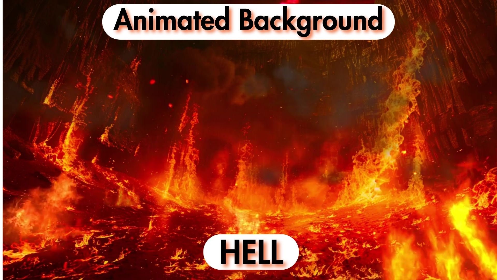 HELL Animated Background for Student, Vtuber, Zoom, Teams, Skype ...