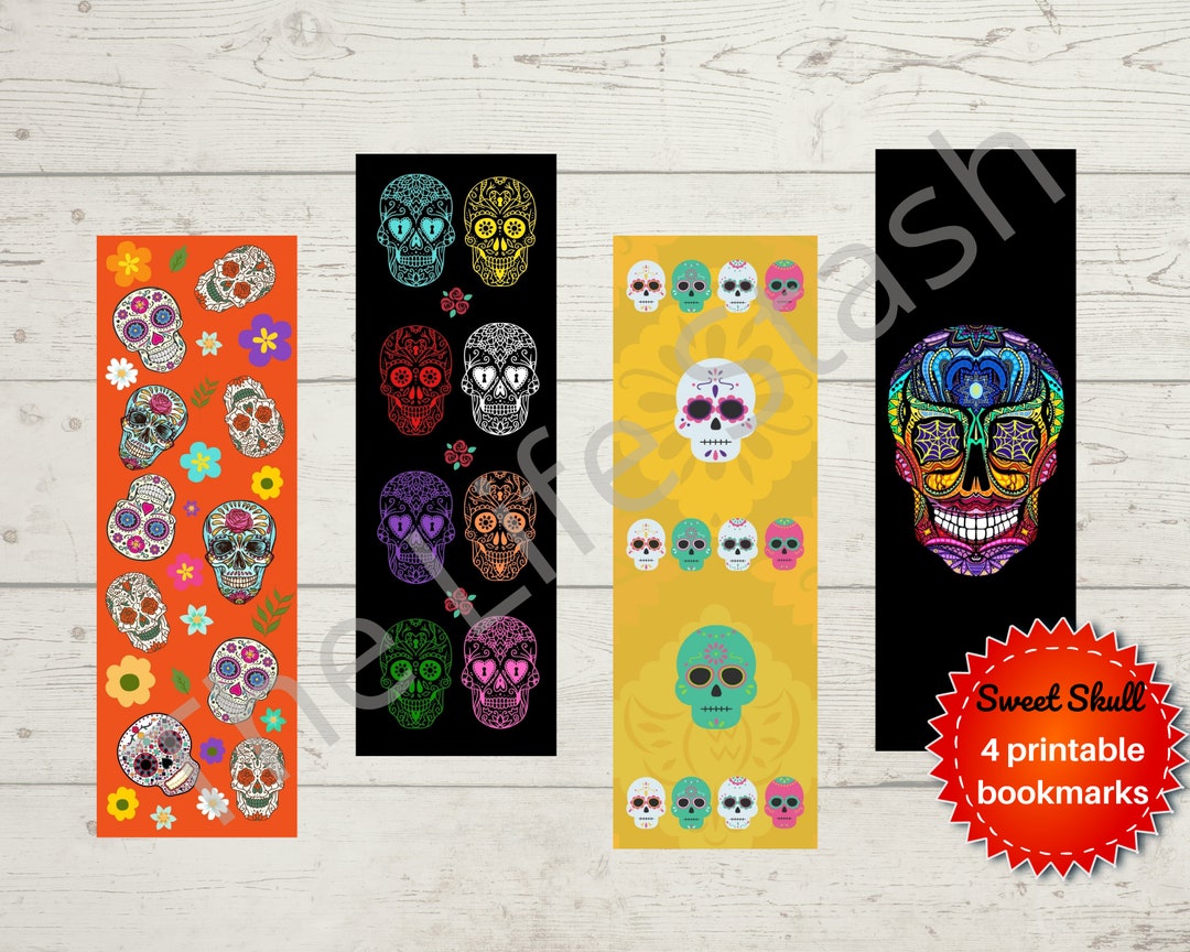PRINTABLE BOOKMARKS: Sugar Skull Edition | Digital Download ...