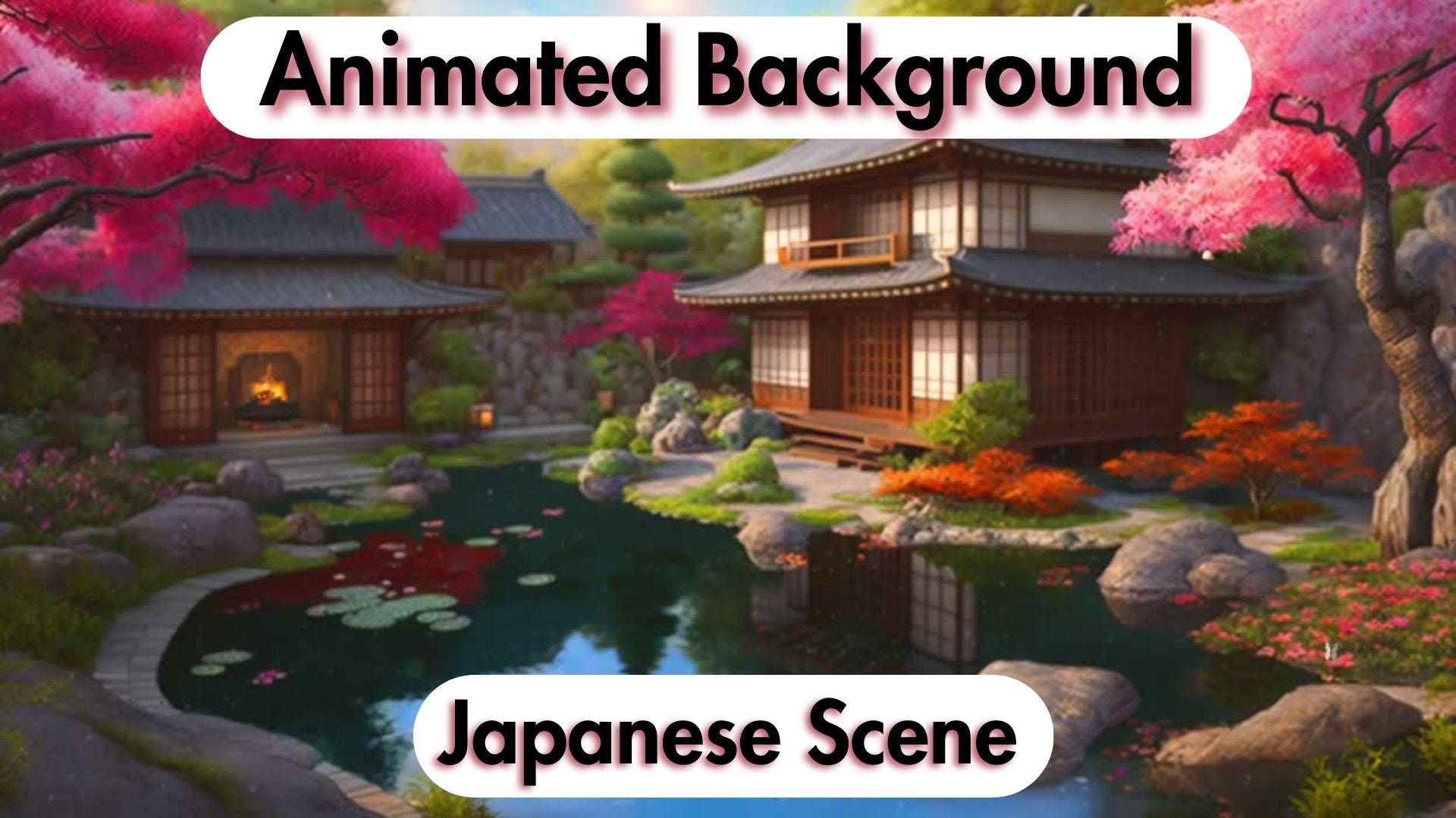 Animated Zoom Background for Vtuber, Student, Teams, Skype, Animated ...