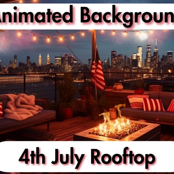 4th of July Zoom Background - Etsy