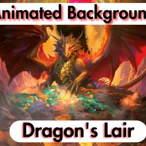 Dragons Lair Animated Zoom Background Online Meeting - Etsy Australia