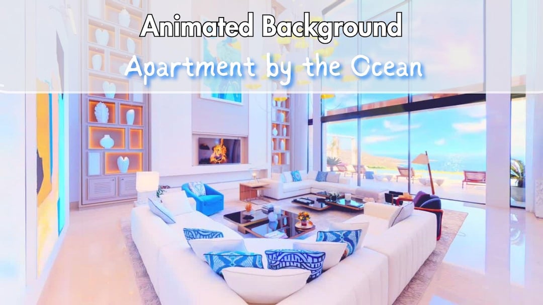 Animated Ocean View Zoom Background: Virtual Meeting Backdrop (MP4 ...