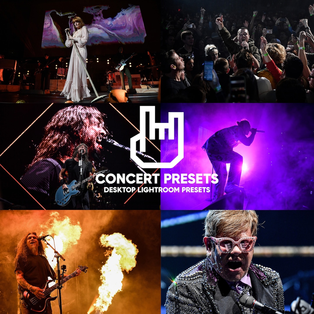 5 Professional Concert Lightroom Presets | Concert Preset for Instagram ...