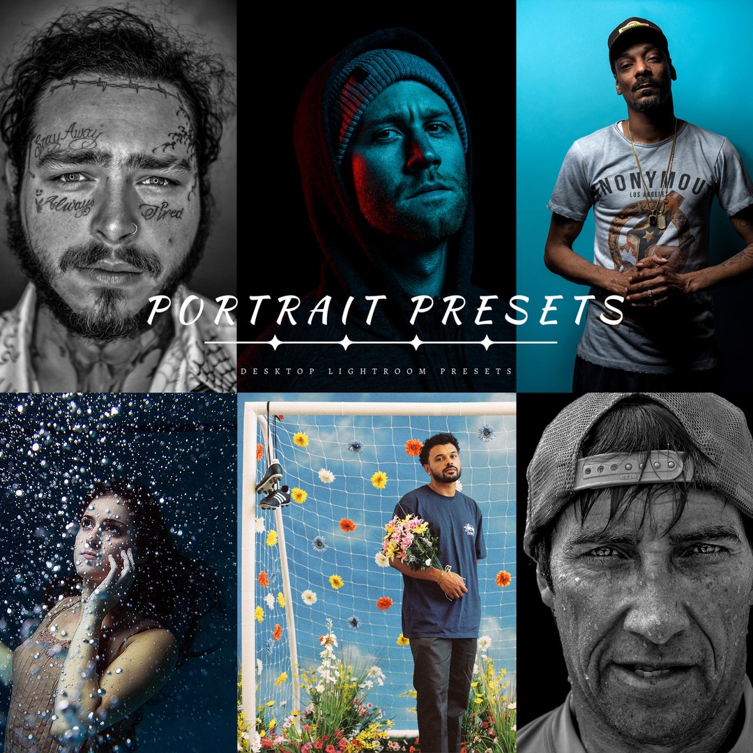 Professional Portrait Lightroom Presets | Film & Studio (desktop .XMP ...