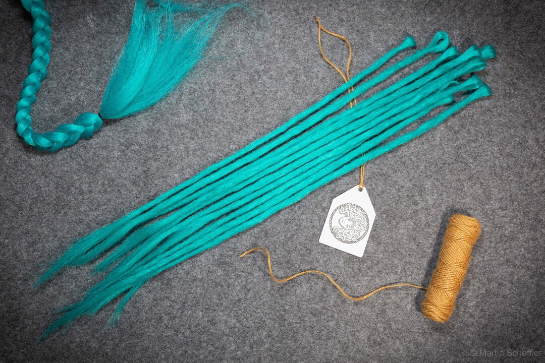 Turquoise Dreads SE Custom Made Synthetic Dreadlock Extensions ...
