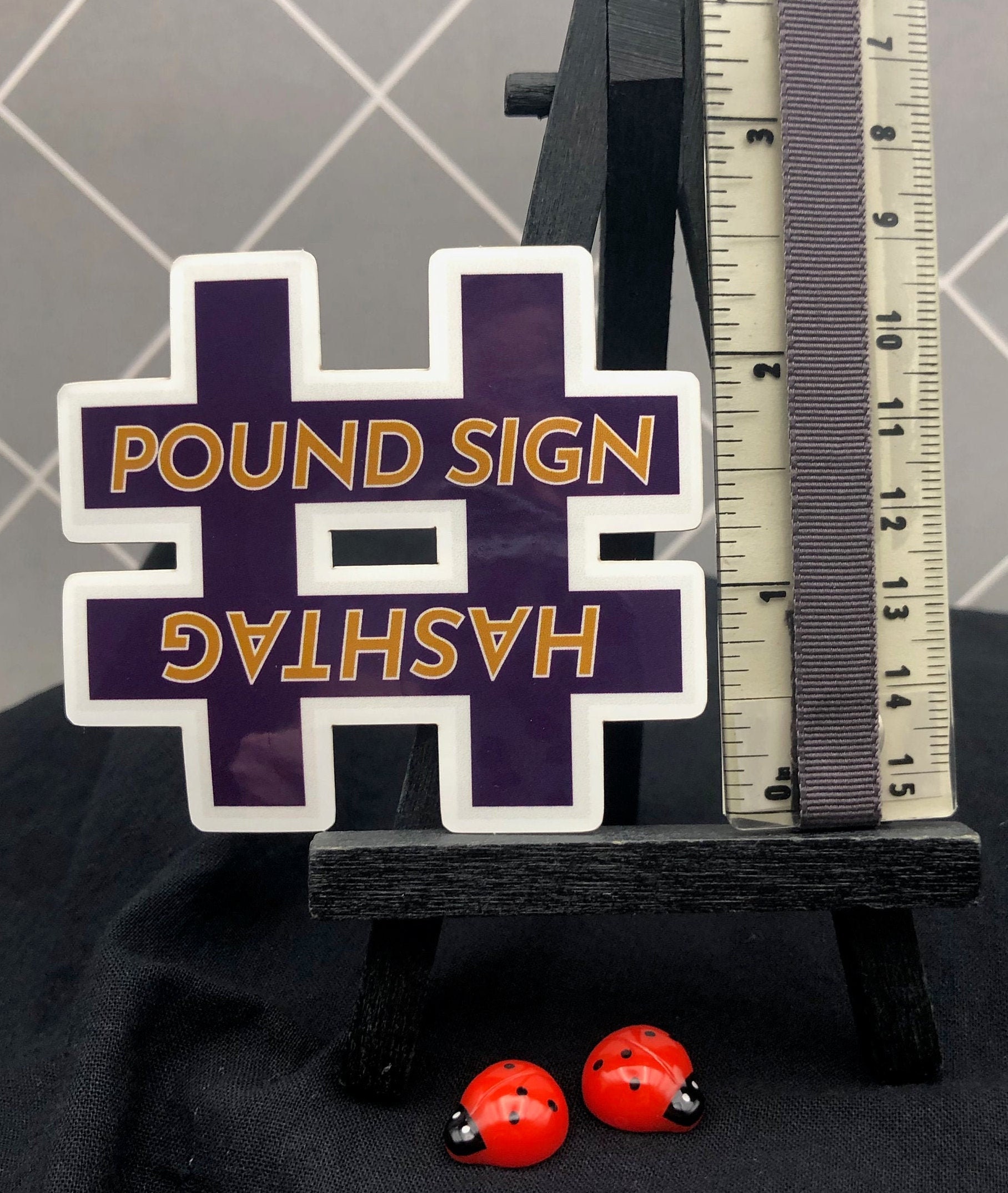 Hashtag/Pound Sign Vinyl Sticker for Water Bottles | Etsy