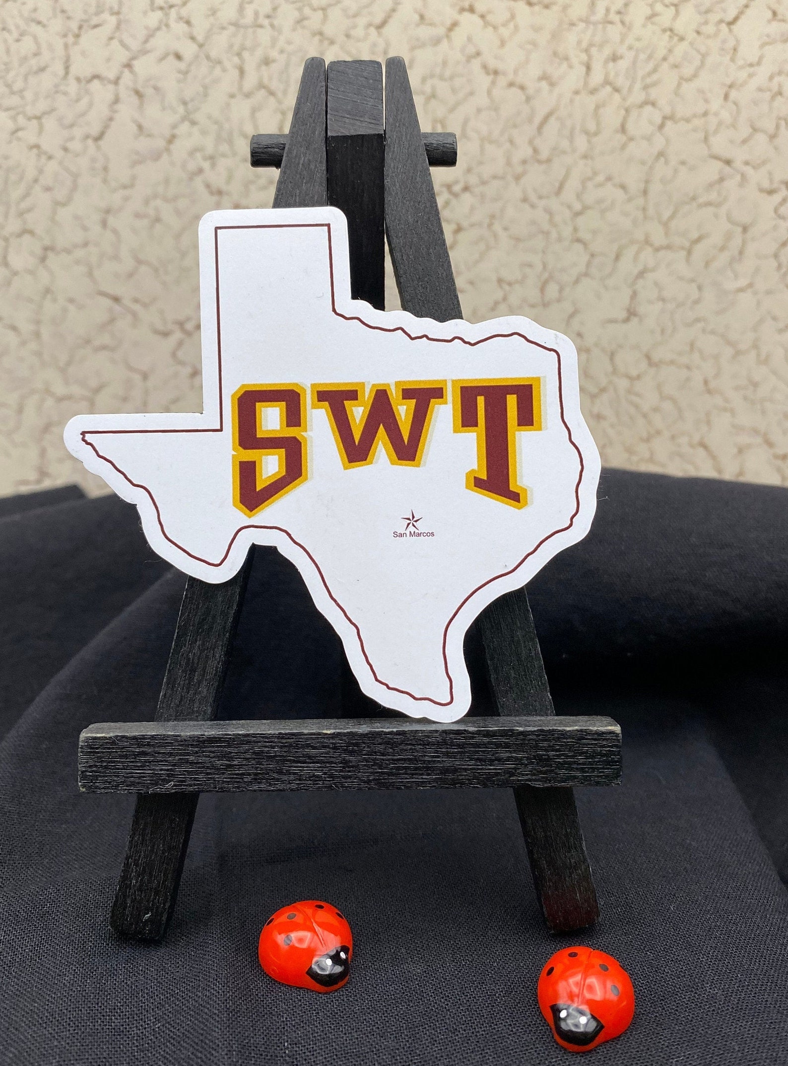 Southwest Texas State University--magnet Texas Shape Letter Logo (SWT ...