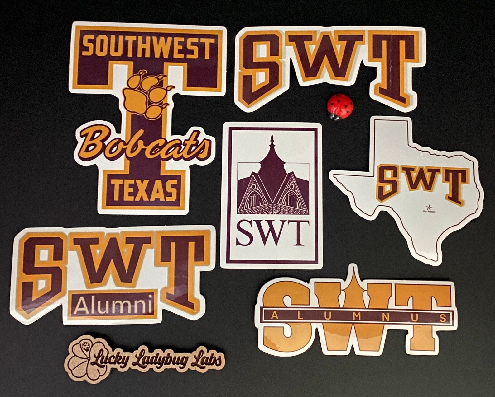 Southwest Texas State Universityletter Logo SWT - Etsy
