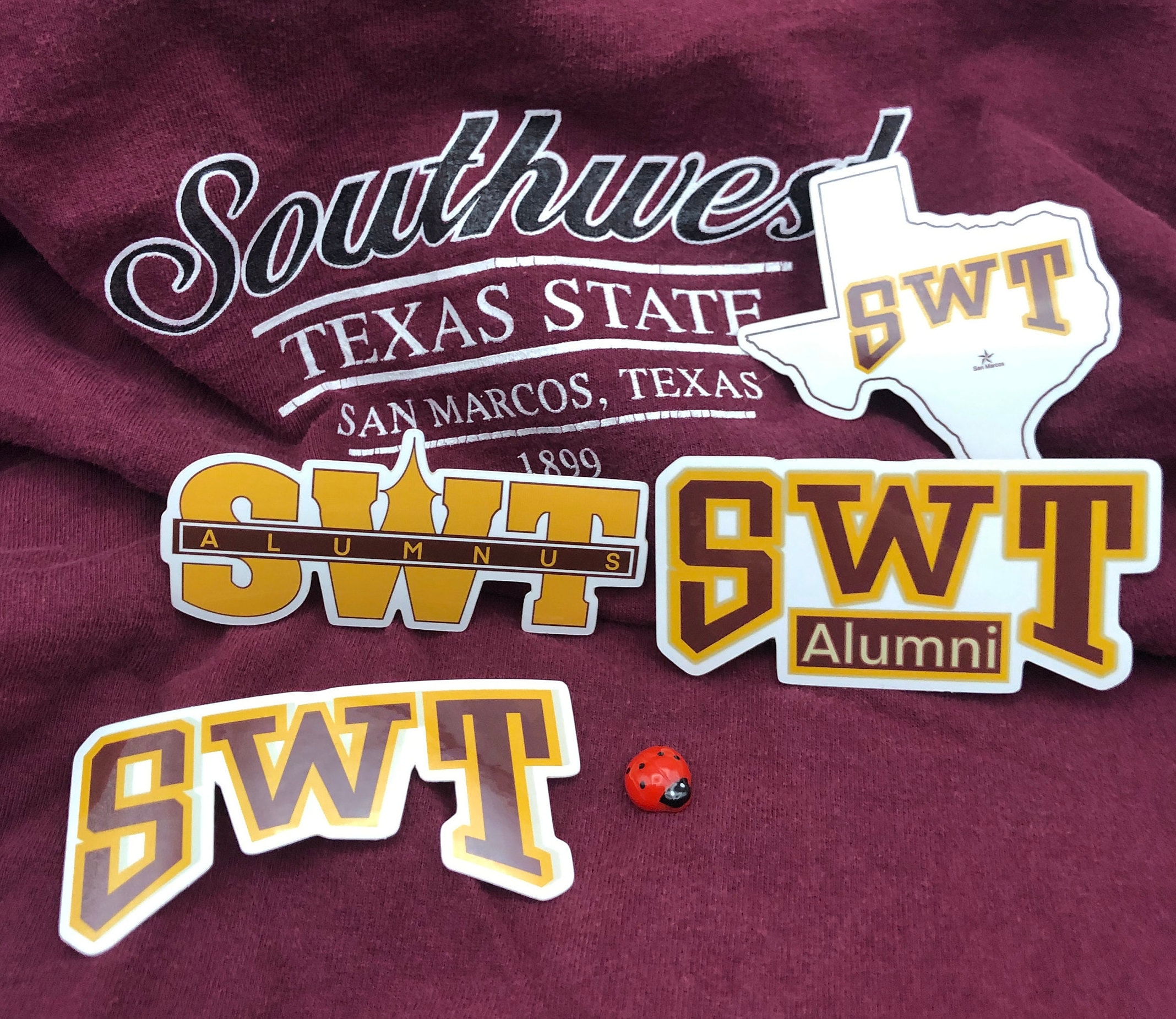 Southwest Texas State University Four Sticker Pack-SWT | Etsy