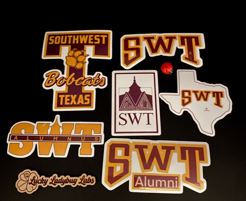 Southwest Texas State University--alumni Letter Logo (SWT) - Etsy
